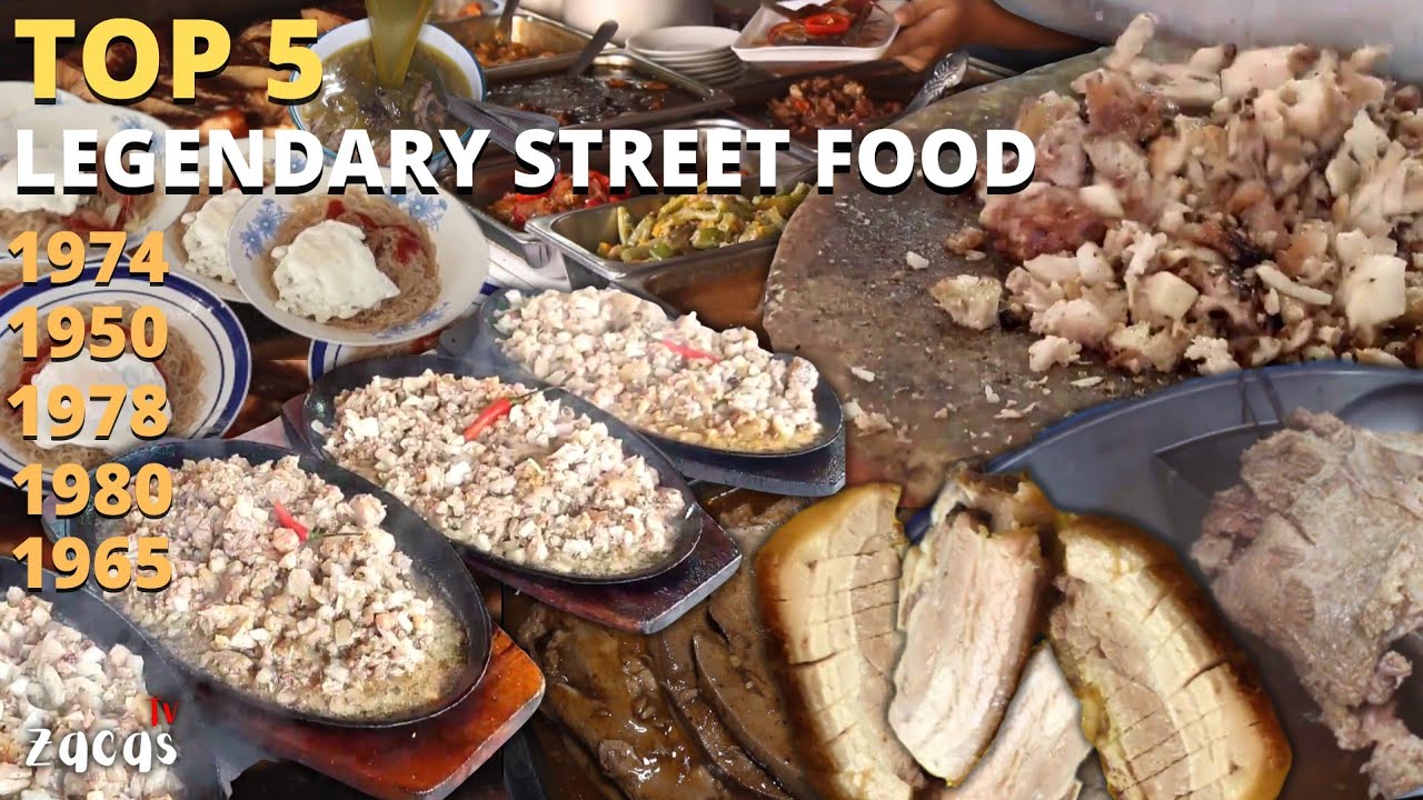 TOP 5 LEGENDARY Filipino Street Food! OLDEST food places in the ...
