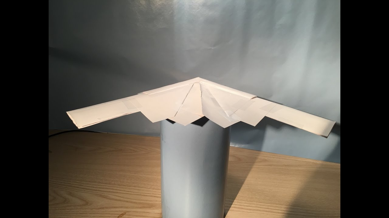 Paper Airplane B2 Spirit - YouTube