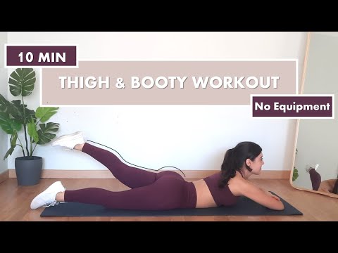 Thigh & Booty Workout Lying Down | Knee Friendly | Floor Exercises Only | 10 min