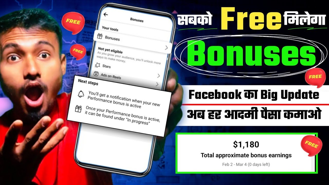 Facebook New Update: facebook performance bonus | Facebook bonus ...