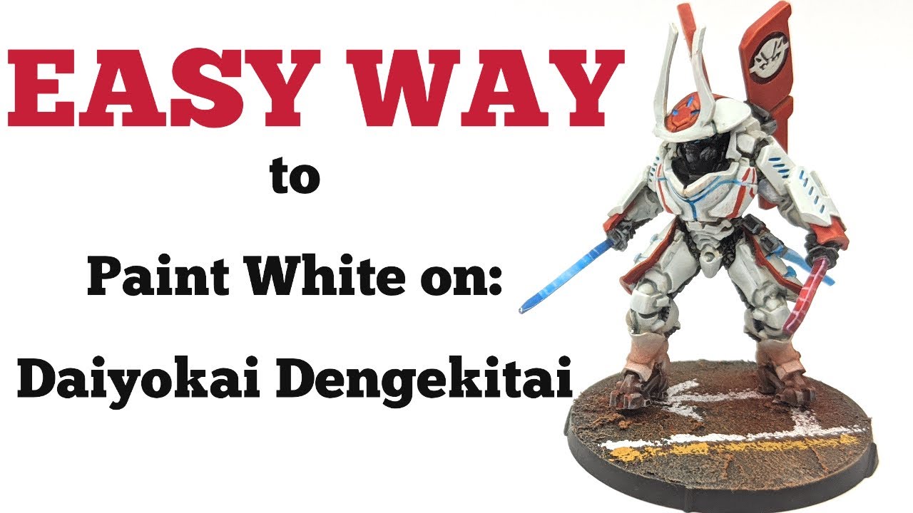 How to Paint: JSA Daiyokai Dengekitai very easy tips on painting white ...