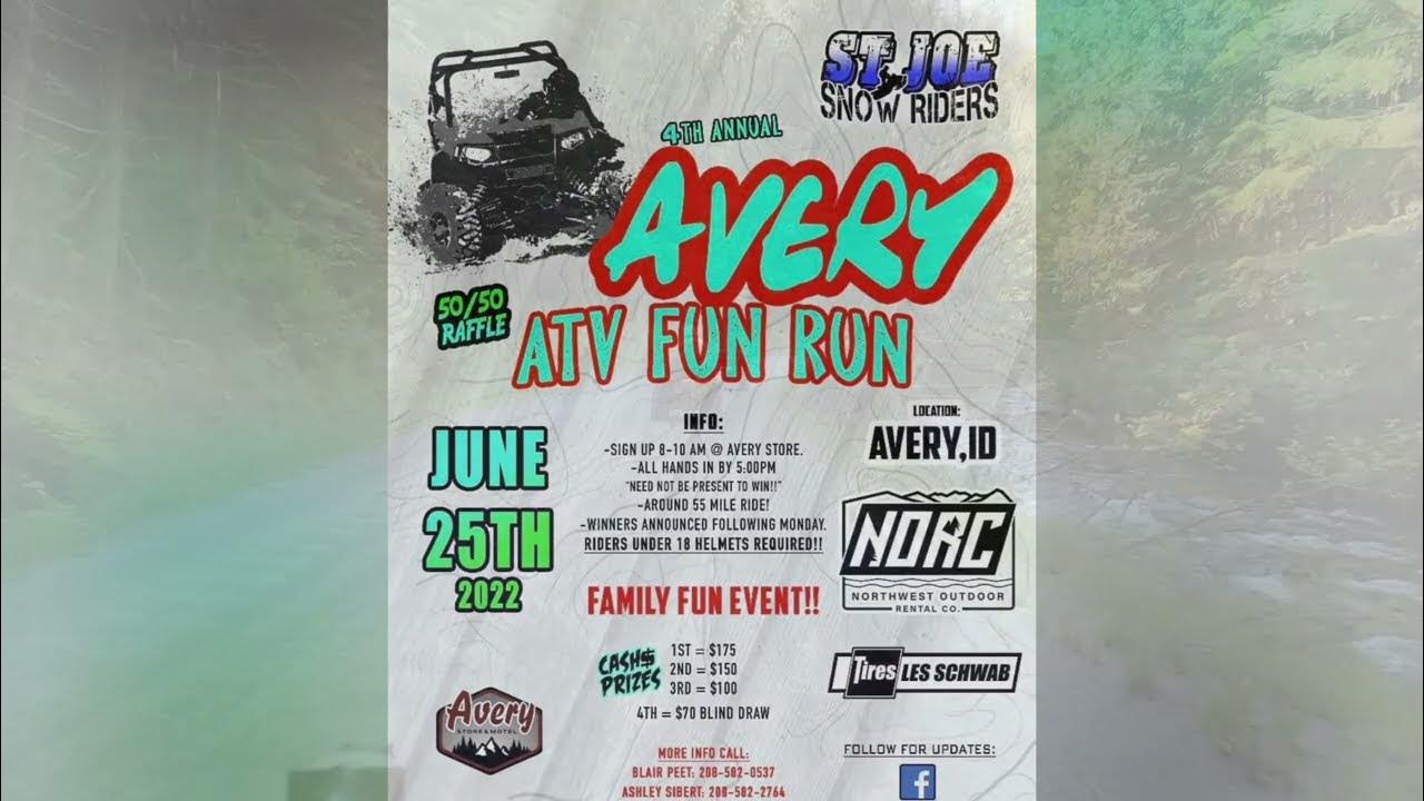 Avery ATV Fun Run | 6/25 - YouTube