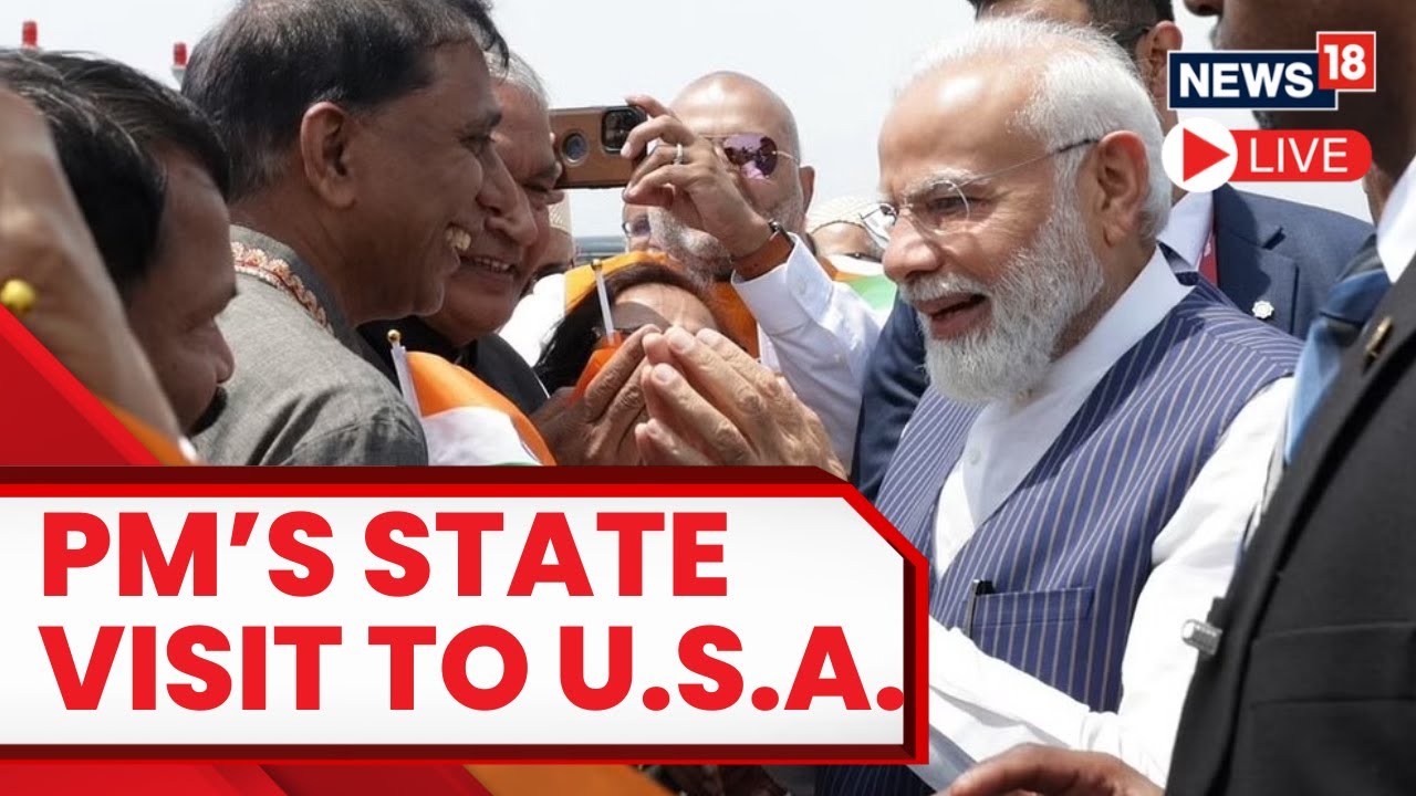 PM Modi US Visit LIVE | PM Modi Lands In New York For His First State ...