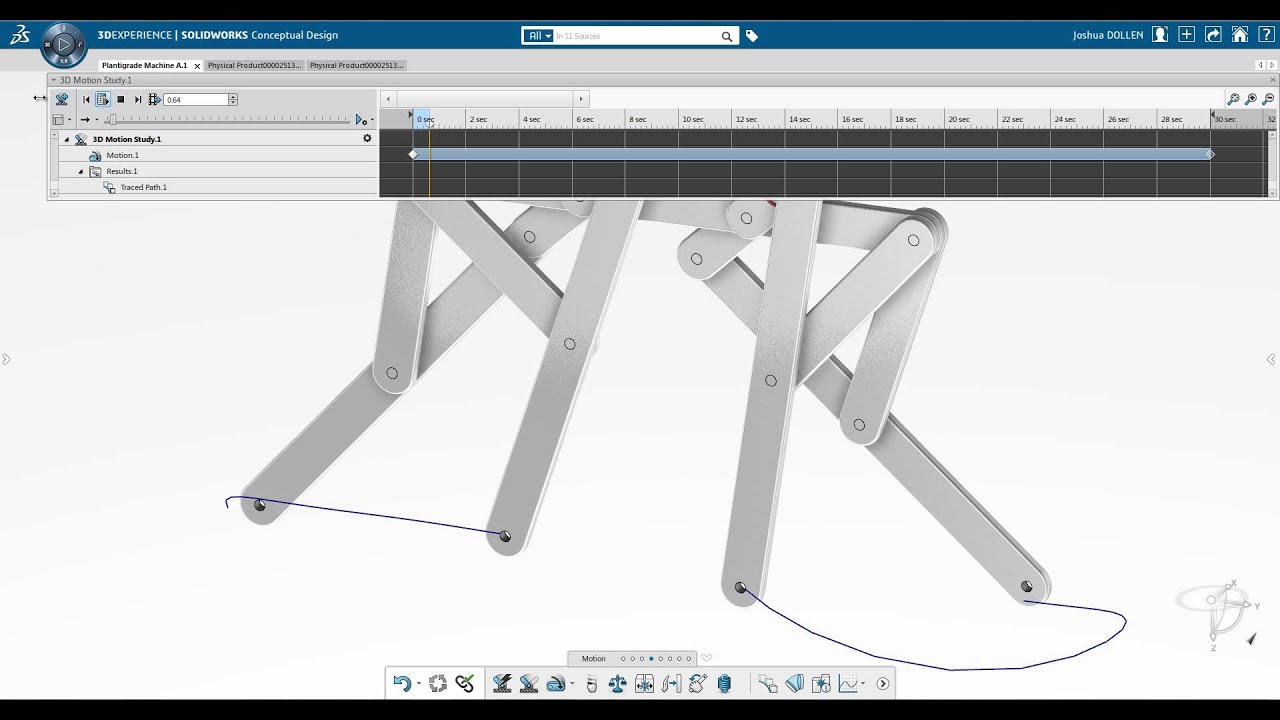 Chebyshev's Plantigrade Machine - YouTube