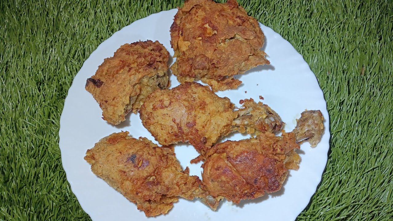 Home made Spicy Broasted Chicken Recipe |ഫ്രൈഡ് ചിക്കൻ വീട്ടി ...