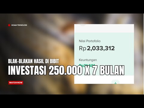 GOKIL HASIL INVESTASI 7 BULAN! Review Investasi Reksadana di Aplikasi Bibit