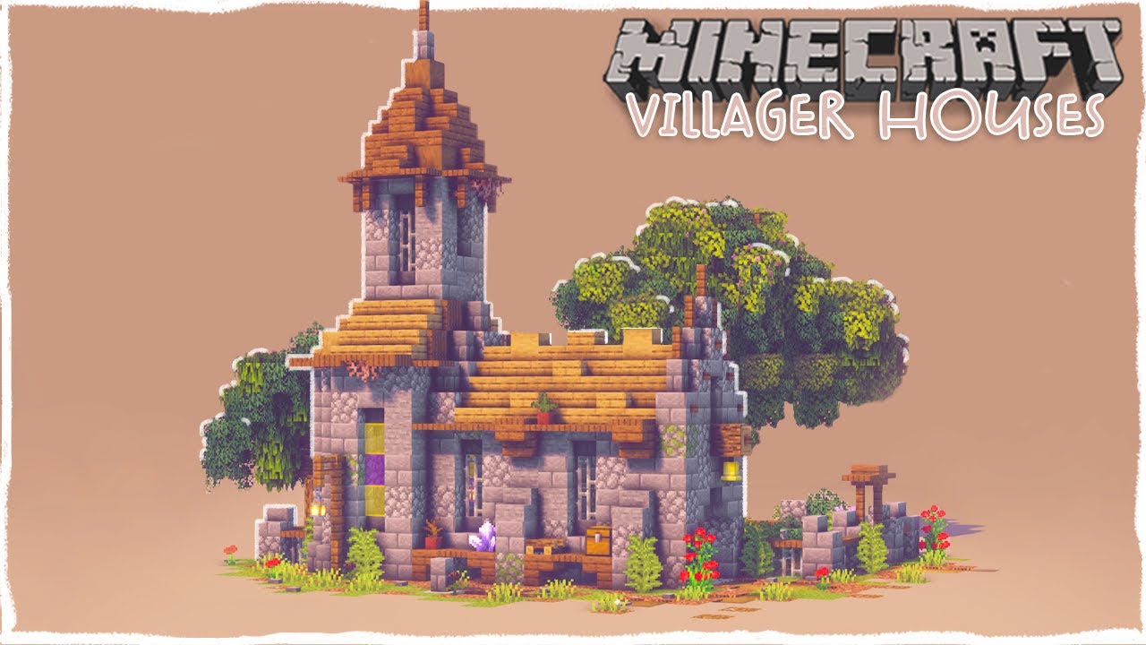 Minecraft : How to Build a Cleric House ( Small Church ) For a Village | Tutorial - YouTube