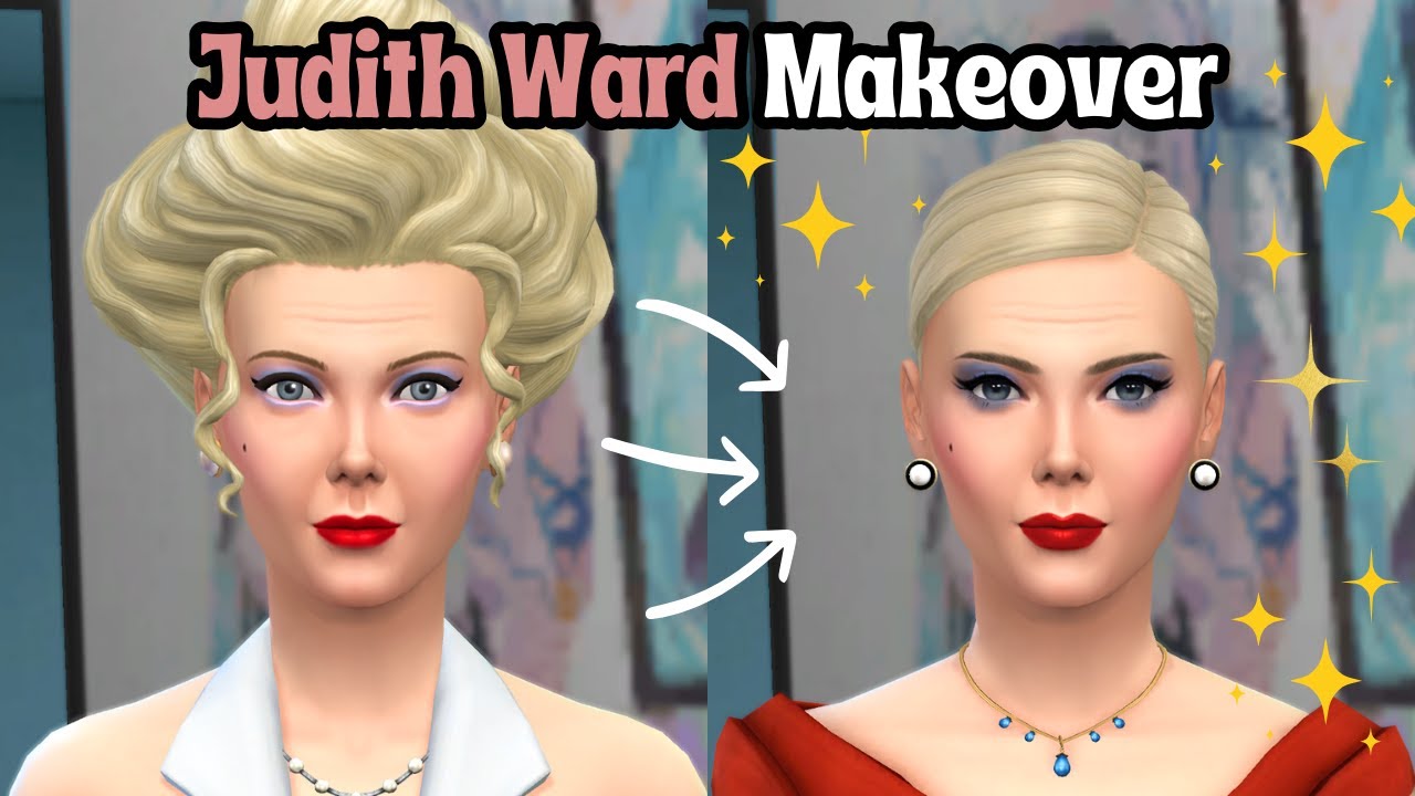 Giving Judith Ward the Makeover She Deserves ️ | The Sims 4 EA Townie ...
