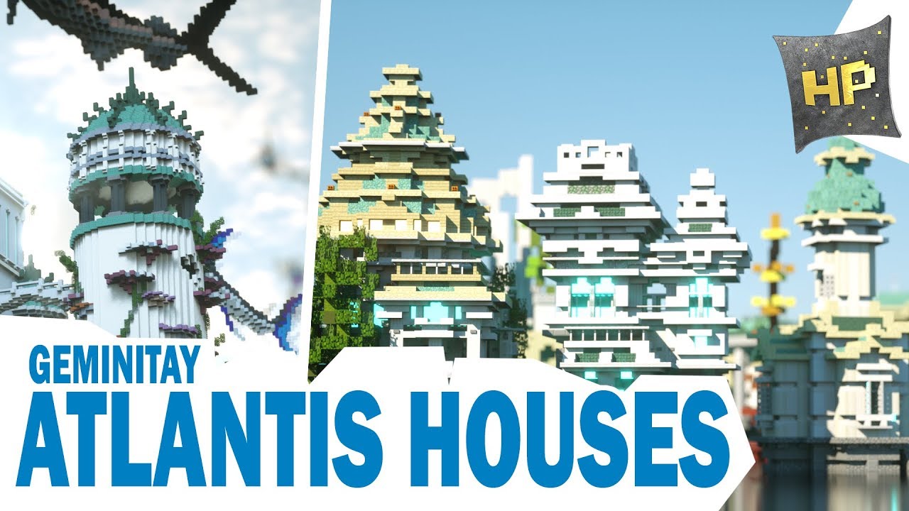 Minecraft Cinematic GeminiTay Underwater Atlantis Houses by HeroPixels ...