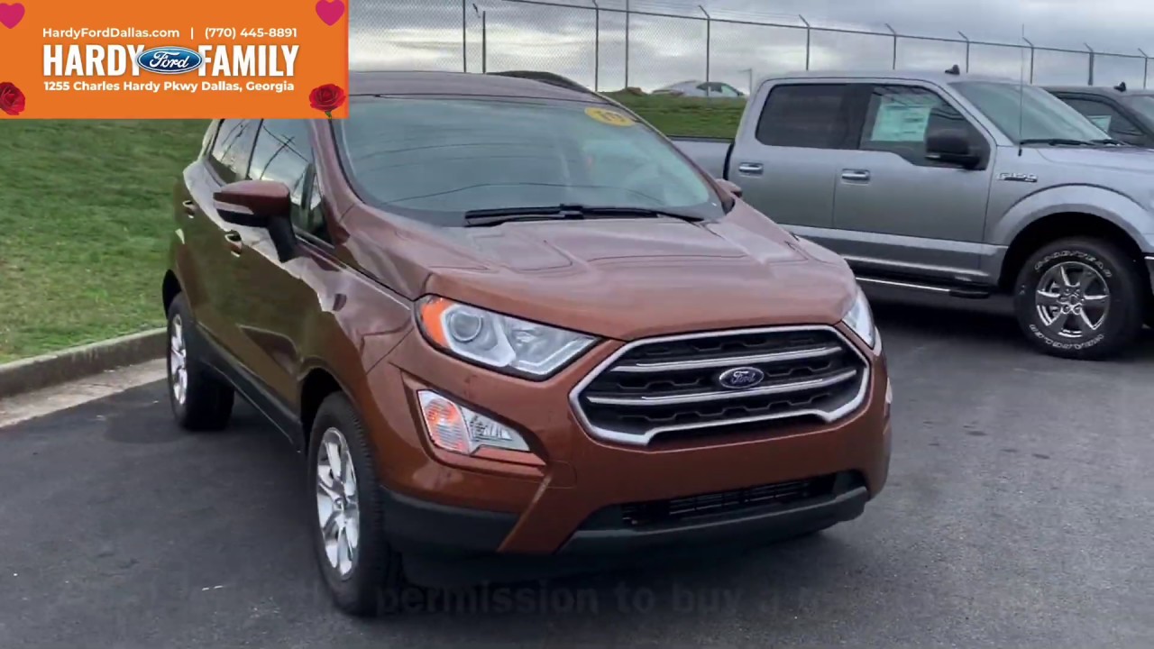 2019 Ford EcoSport SE in Canyon Ridge - YouTube