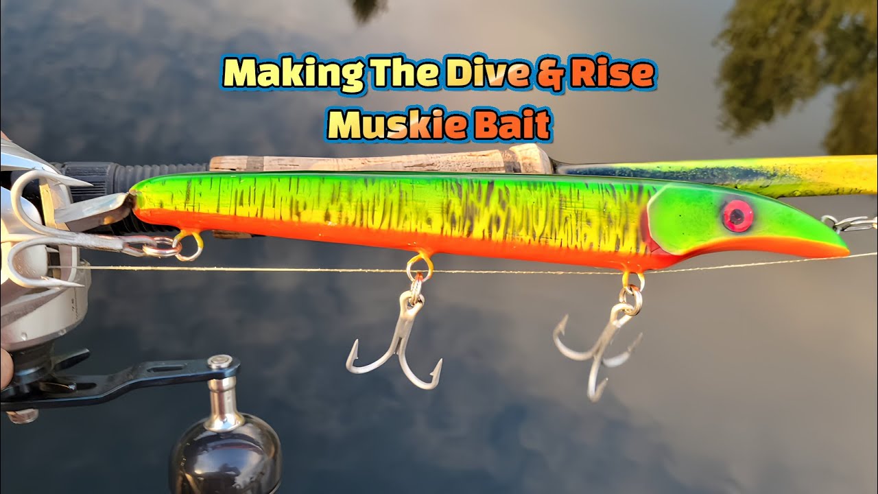 Lure Making! Check This Out! Making a Dive and Rise Muskie Bait - YouTube