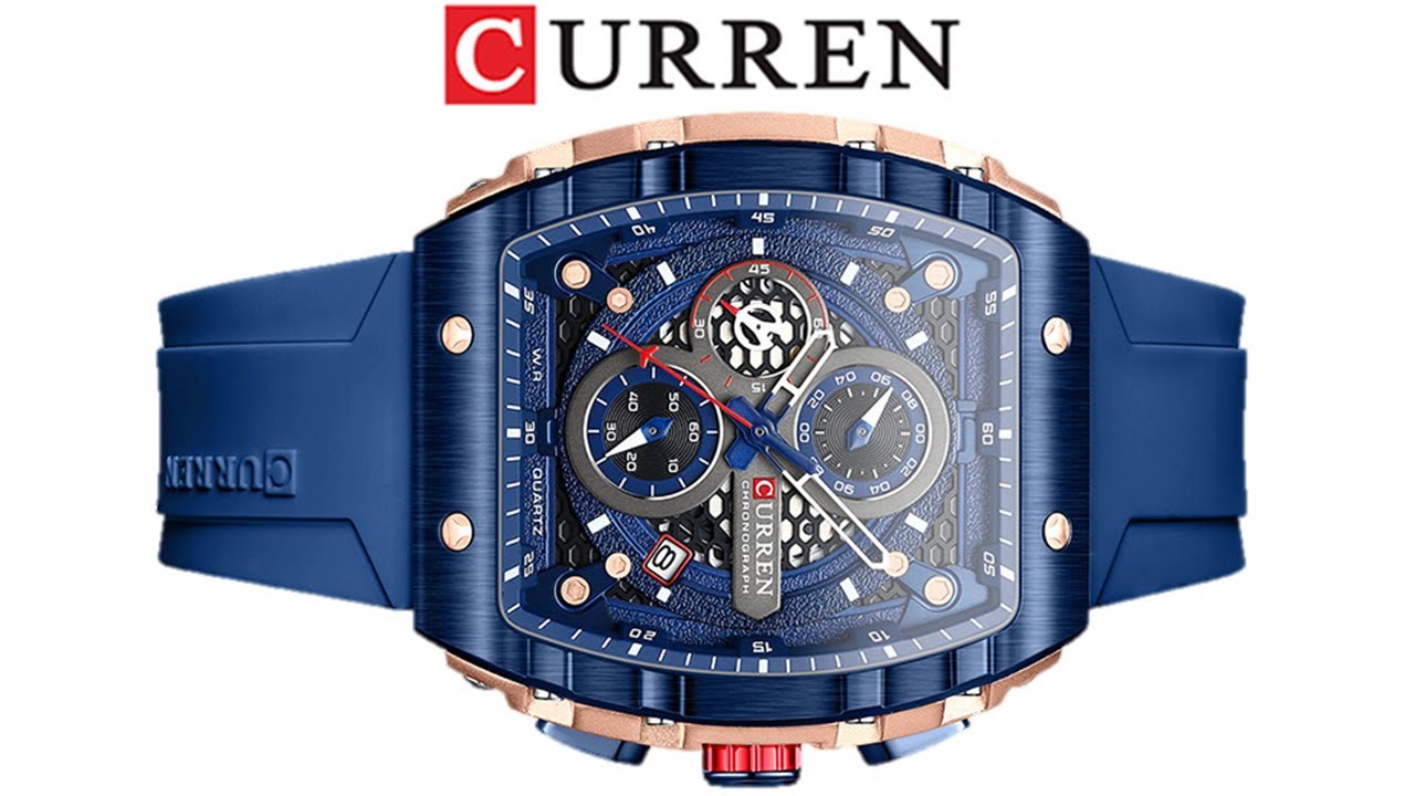 Relógio Masculino de Luxo CURREN 8442 - YouTube