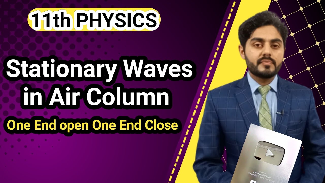 stationary waves in air column class 11 nbf | one end closed organ pipe ...