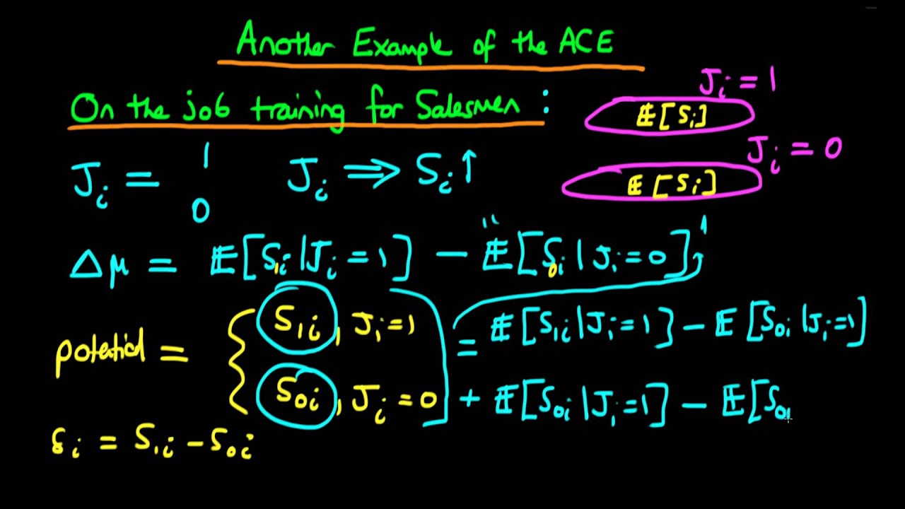 The average causal effect - an example - YouTube
