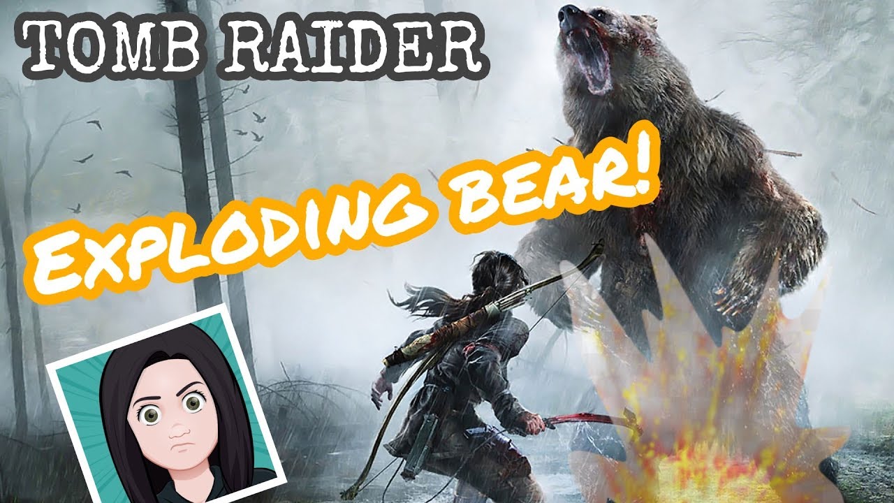 Lara Croft Exploding Bear - YouTube