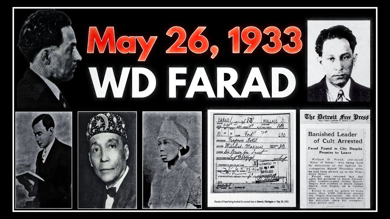 WD Fard on May 25, 1933 & May 26, 1933 - YouTube