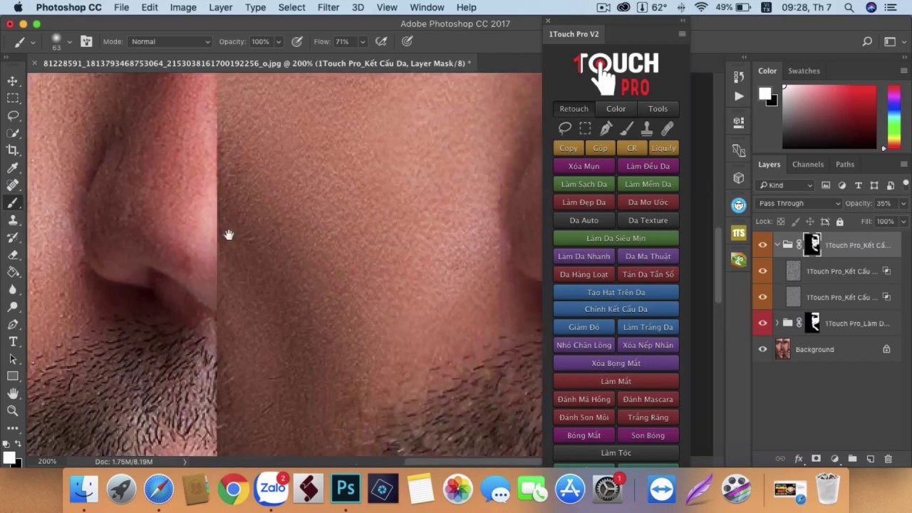 Làm Da Nhanh Lẹ Siêu Đẹp Bằng 1Touch Pro V2 - YouTube