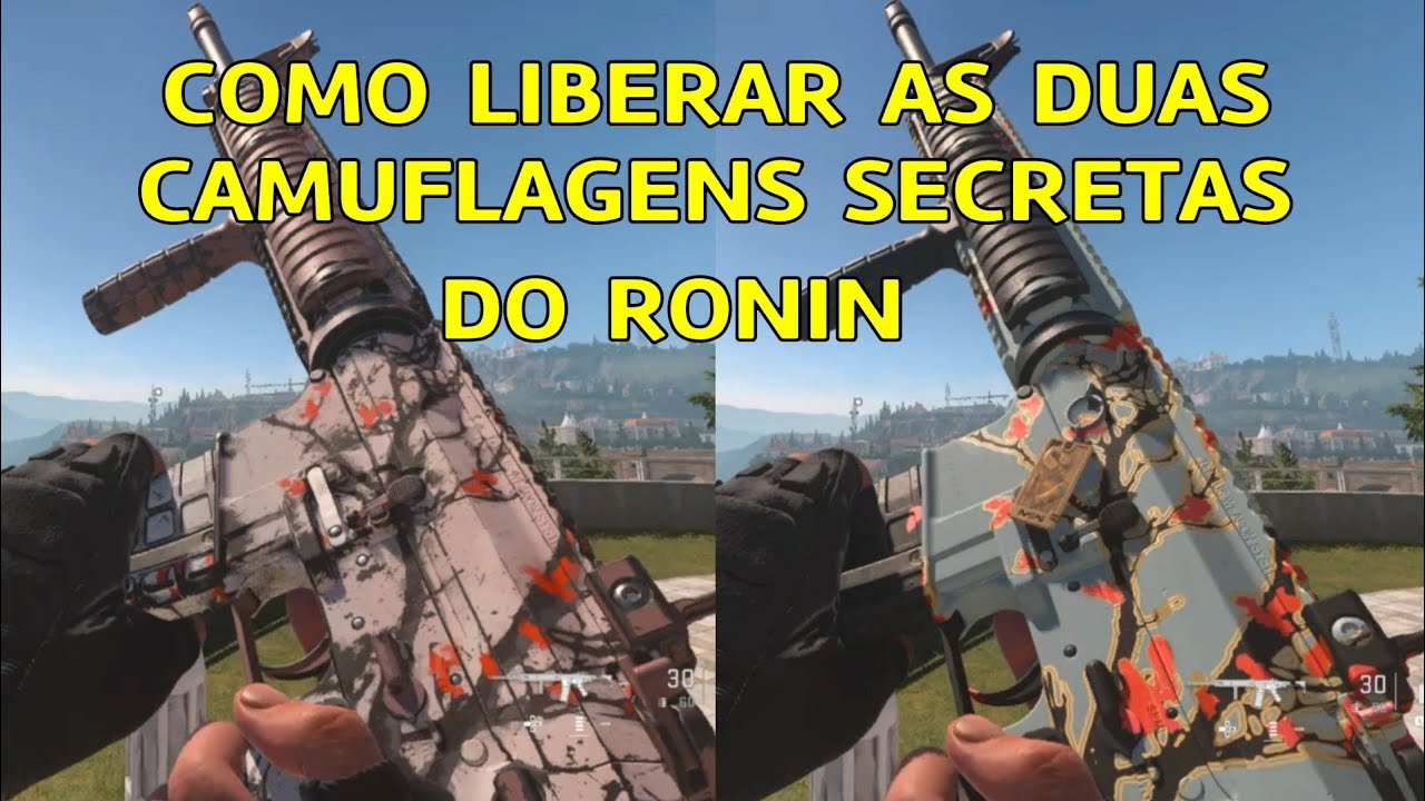 Como liberar as duas camuflagens secretas do evento do Ronin - CALL OF ...