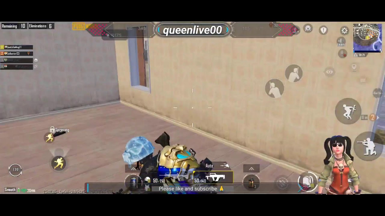 Queen Gaming pubg mobile live stream - YouTube
