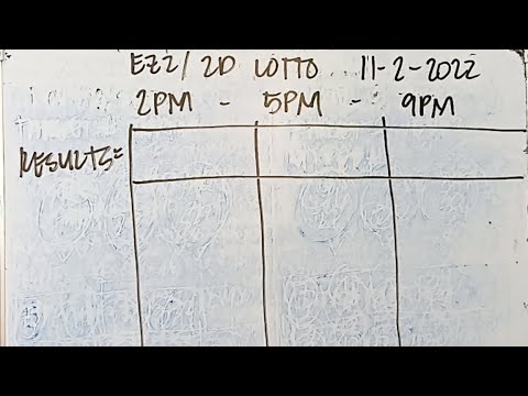 EZ2/2D LOTTO NOVEMBER 2, 2022 RESULTS/TIPS GUIDE ALL DAY. - YouTube