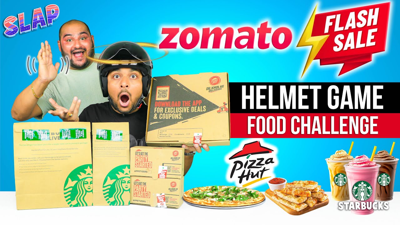 Zomato Flash Sale Helmet Game Food Challenge | Viwa Food World - YouTube