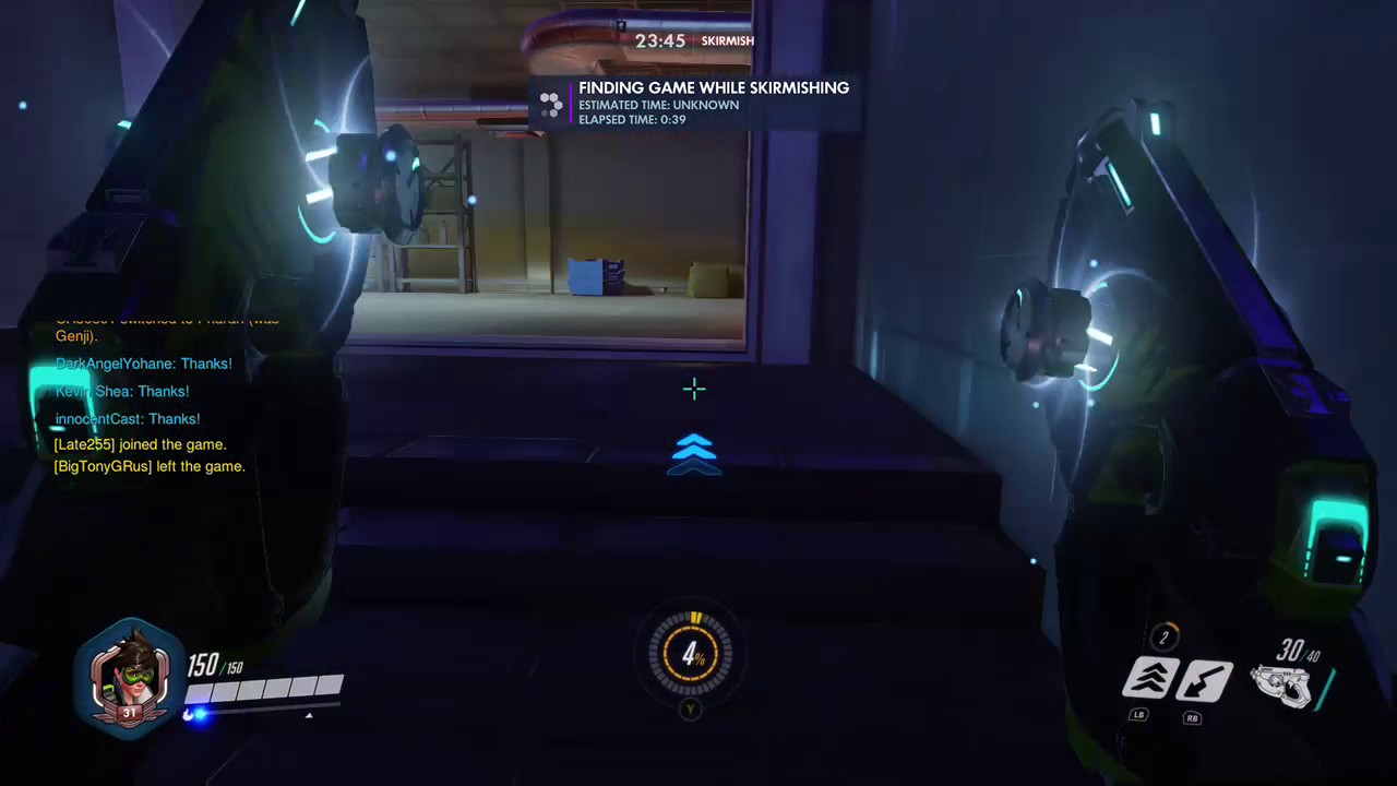 overwatch Tracer Shooting Star in Skirmish - YouTube