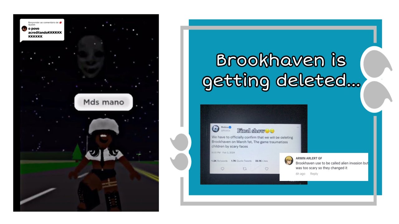 Brookhaven is getting deleted because of scary faces || Roblox News ...