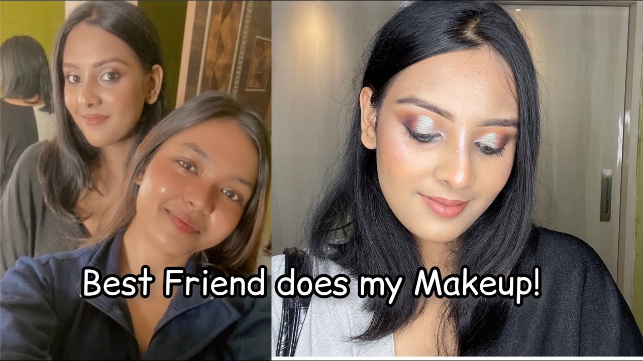 My Best Friend Does My Makeup| Glam Party Makeup Look - YouTube