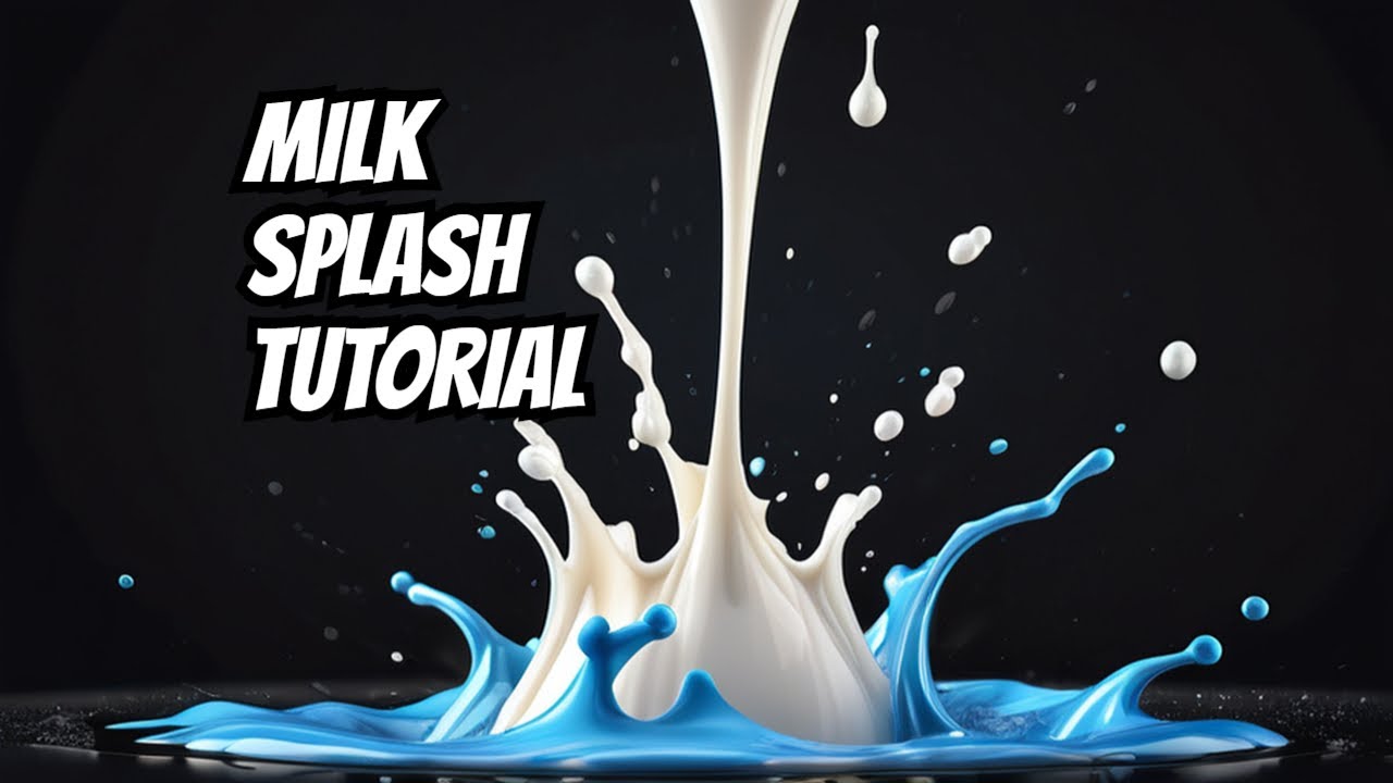 How to create Milk and water splash in adobe illustrator CC Tutorial ...