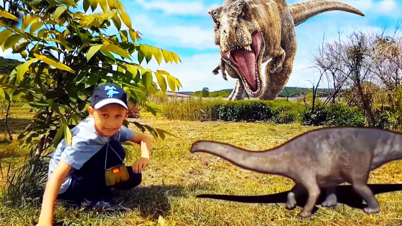 Dinosaur T-Rex & Baby dinosaur for kids | Jurassic World Adventures ...