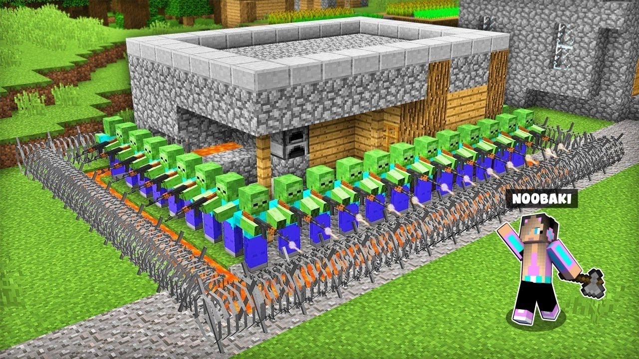 ΖΟΜΠΙ ΠΕΡΙΚΥΚΛΩΣΑΝΕ ΤΟ ΣΠΙΤΙ ΜΟΥ ΣΤΟ MINECRAFT - YouTube