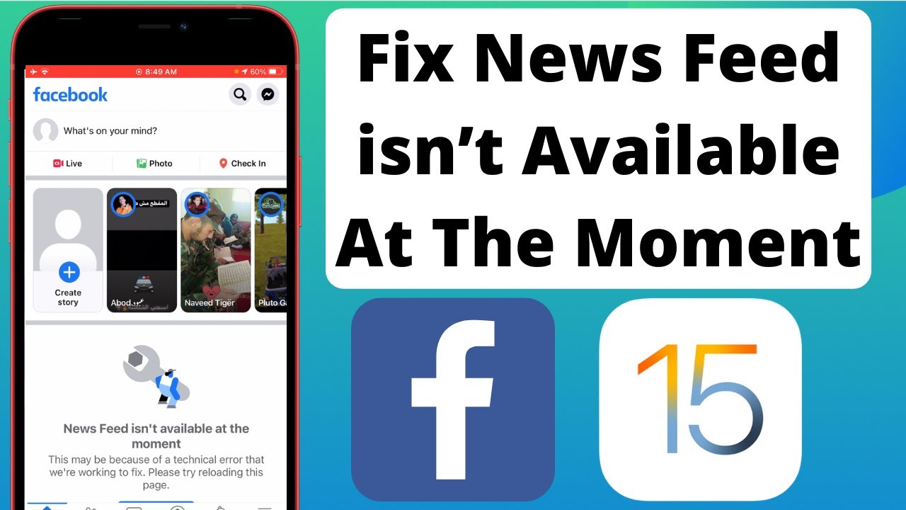 Fix” News Feed Isn’t Available At The Moment Facebook Not Working on ...