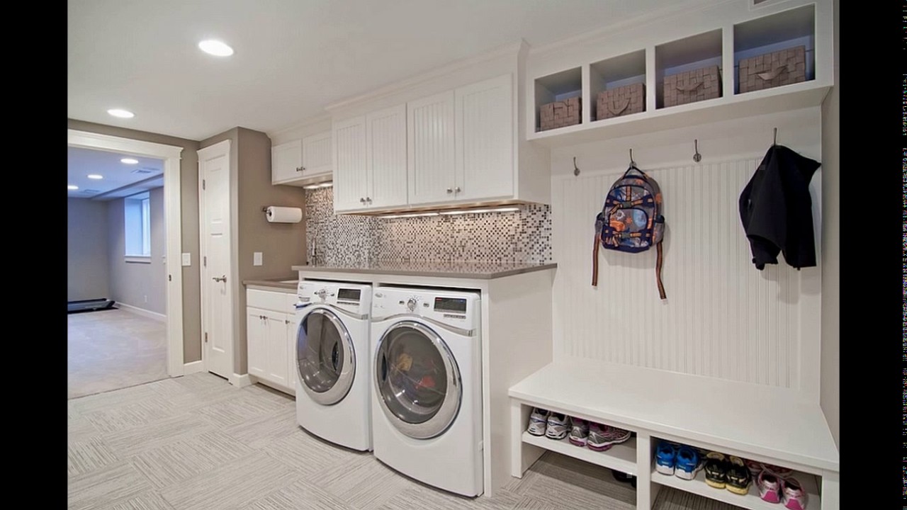 Combined kitchen laundry designs - YouTube