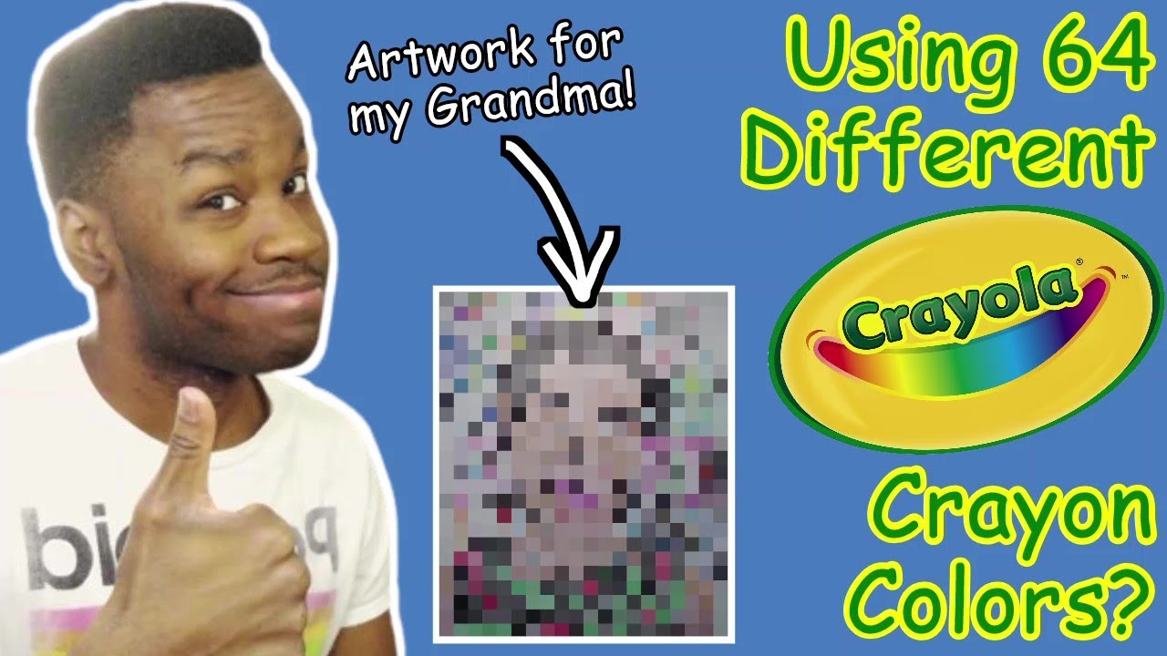 Doing a 64-Color Drawing Challenge for My Grandmother's Gift - YouTube