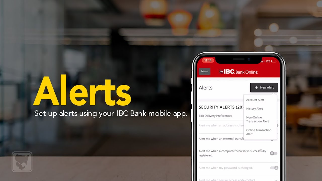 Set up alerts using your IBC Bank mobile app | IBC Bank Demos - YouTube