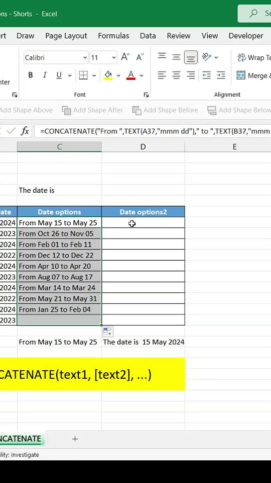 Concatenate Function In Excel Excel Exceltricks Excelfunctions Data Youtube