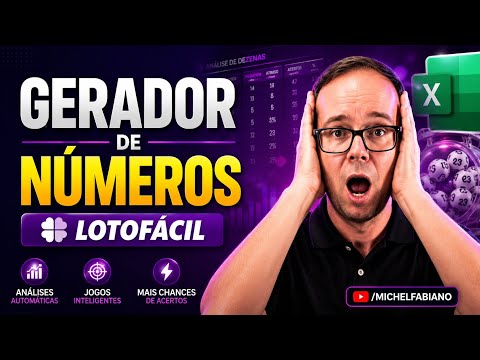 Como Gerar Números para Lotofácil no Excel