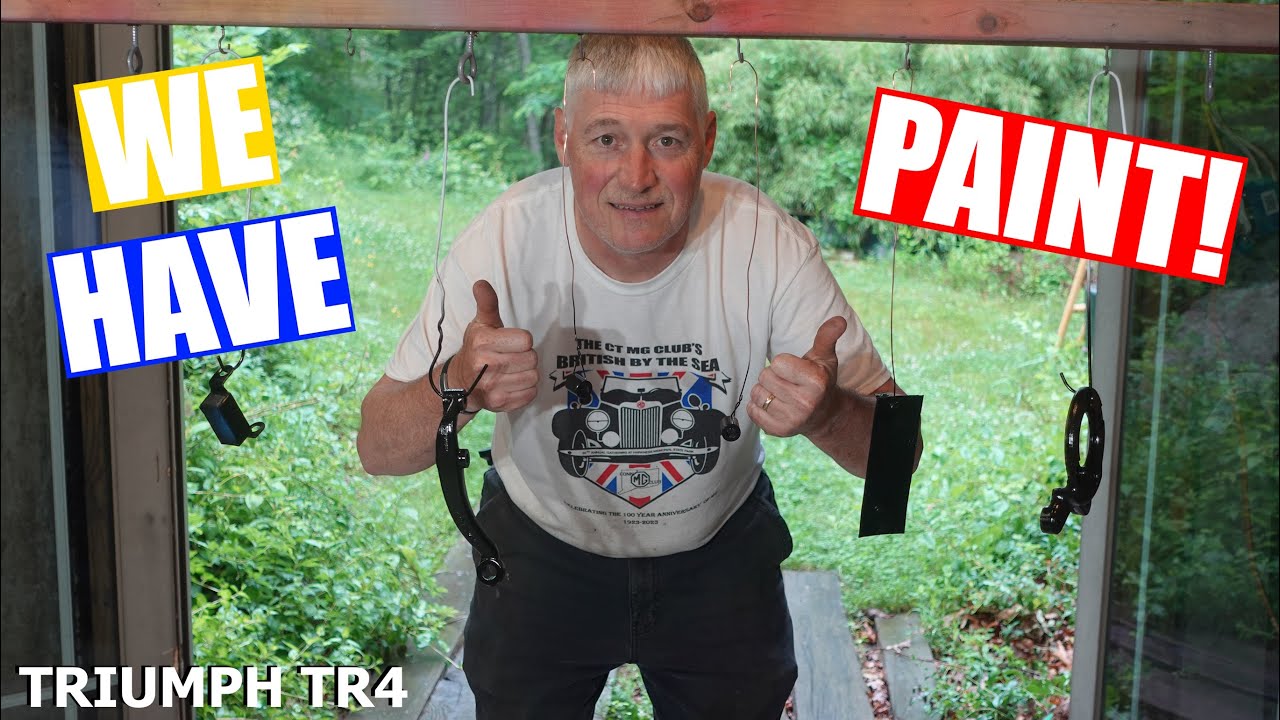 Triumph TR4 - Front Suspension Prep/Paint | Roundtail Restoration - YouTube