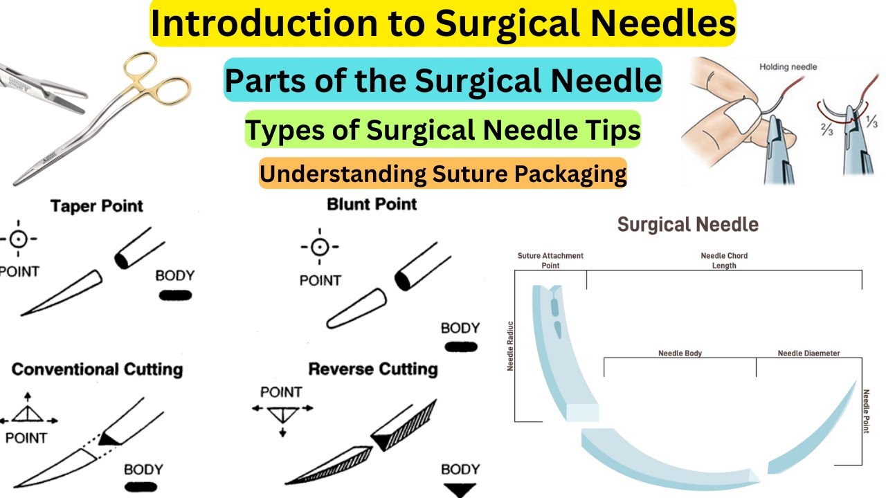 Surgical Needles | Types of Surgical Needle | Parts of Surgical Needle ...
