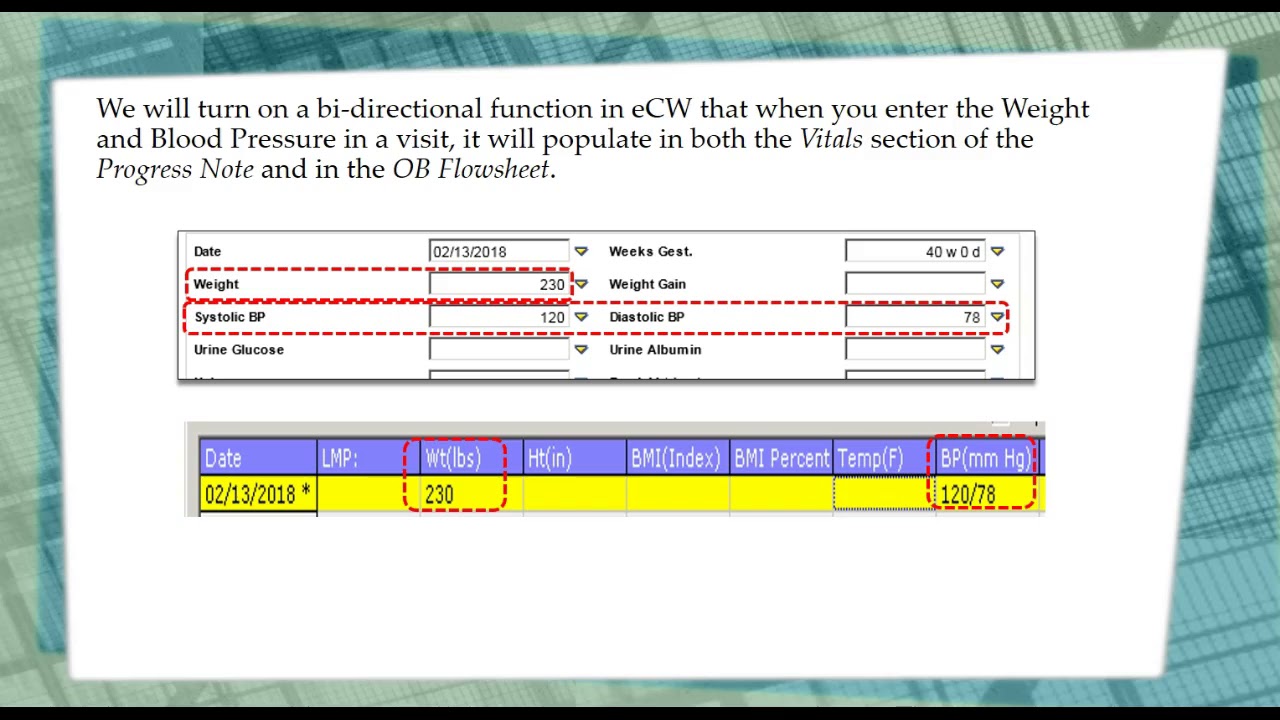 Vitals in OB Flowsheet - YouTube