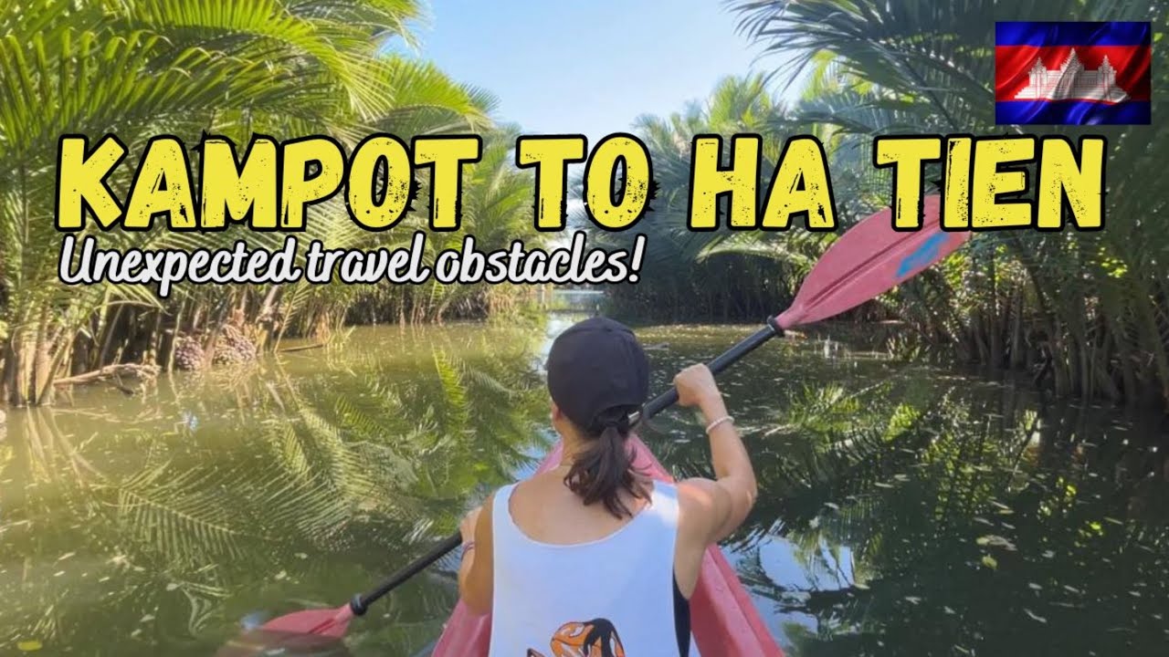 Kampot to Ha Tien, kayaking and salt farms, Cambodia #68vlog - YouTube