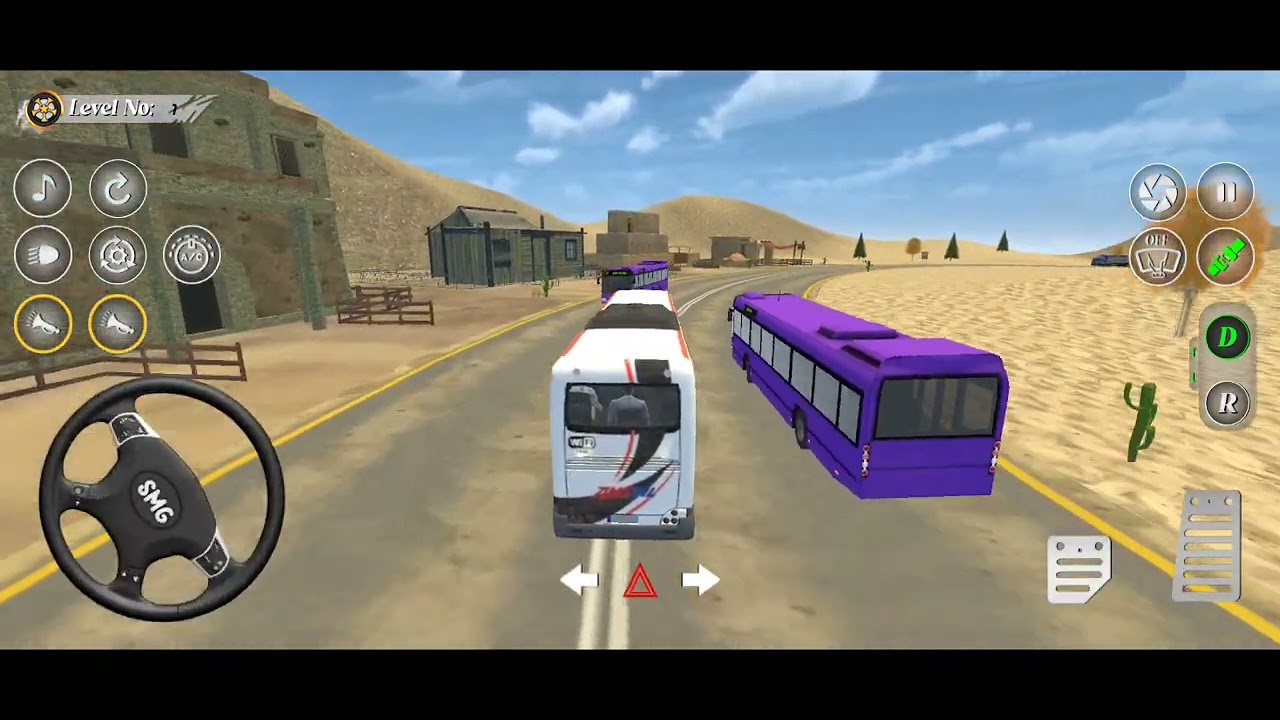 Bus Game Android Gameplay Darving saudi - YouTube