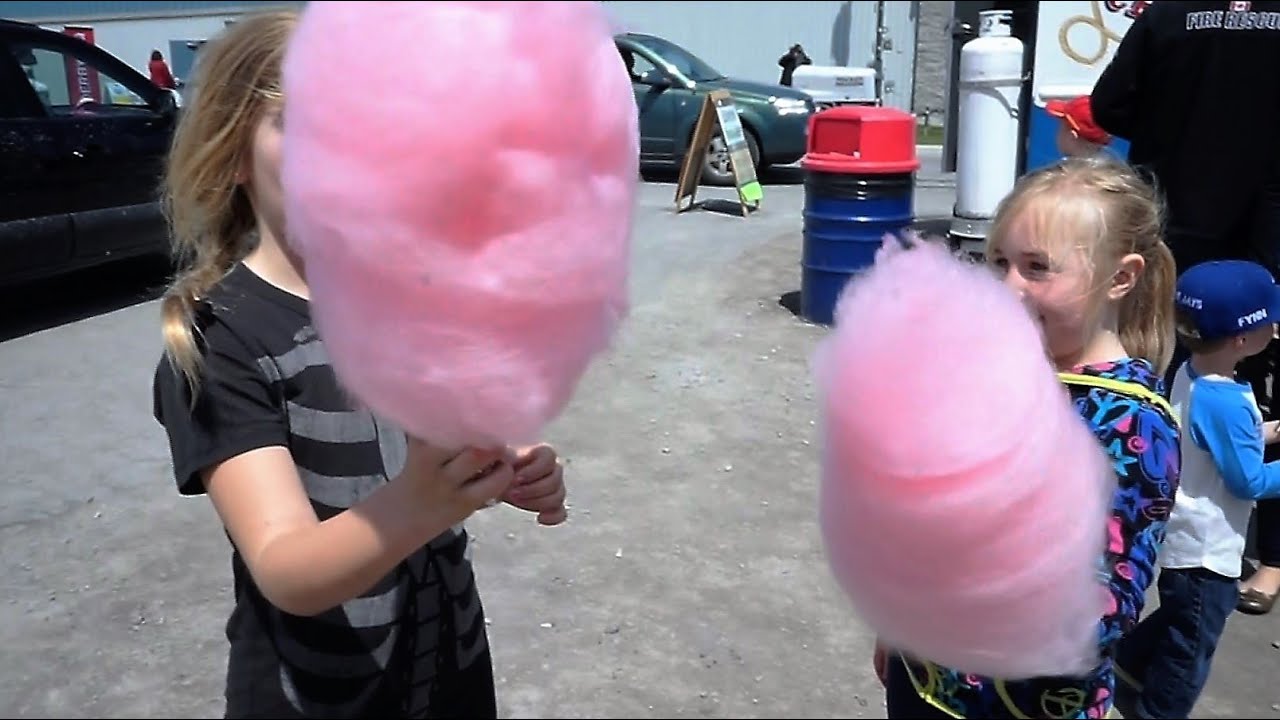 THIS MUCH SUGAR HAS TO BE BAD, GIANT MONSTER COTTON CANDY!! Day 521 (07 ...
