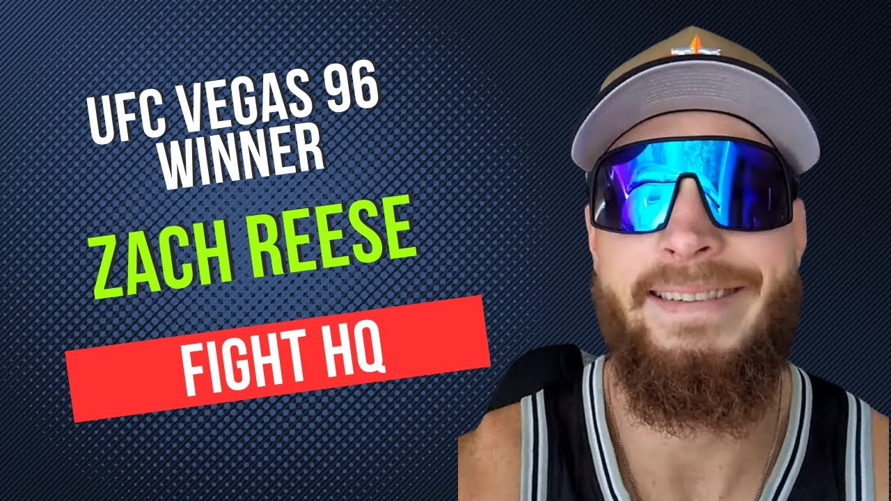 Zach Reese Talks UFC Vegas 96 Victory | Fight HQ - YouTube