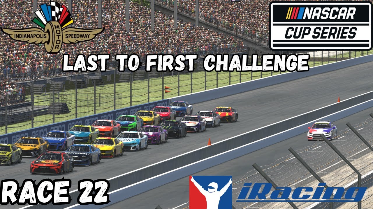 Last To First challenge ish | iRacing AI 2024 NASCAR Cup Series Race 22 ...