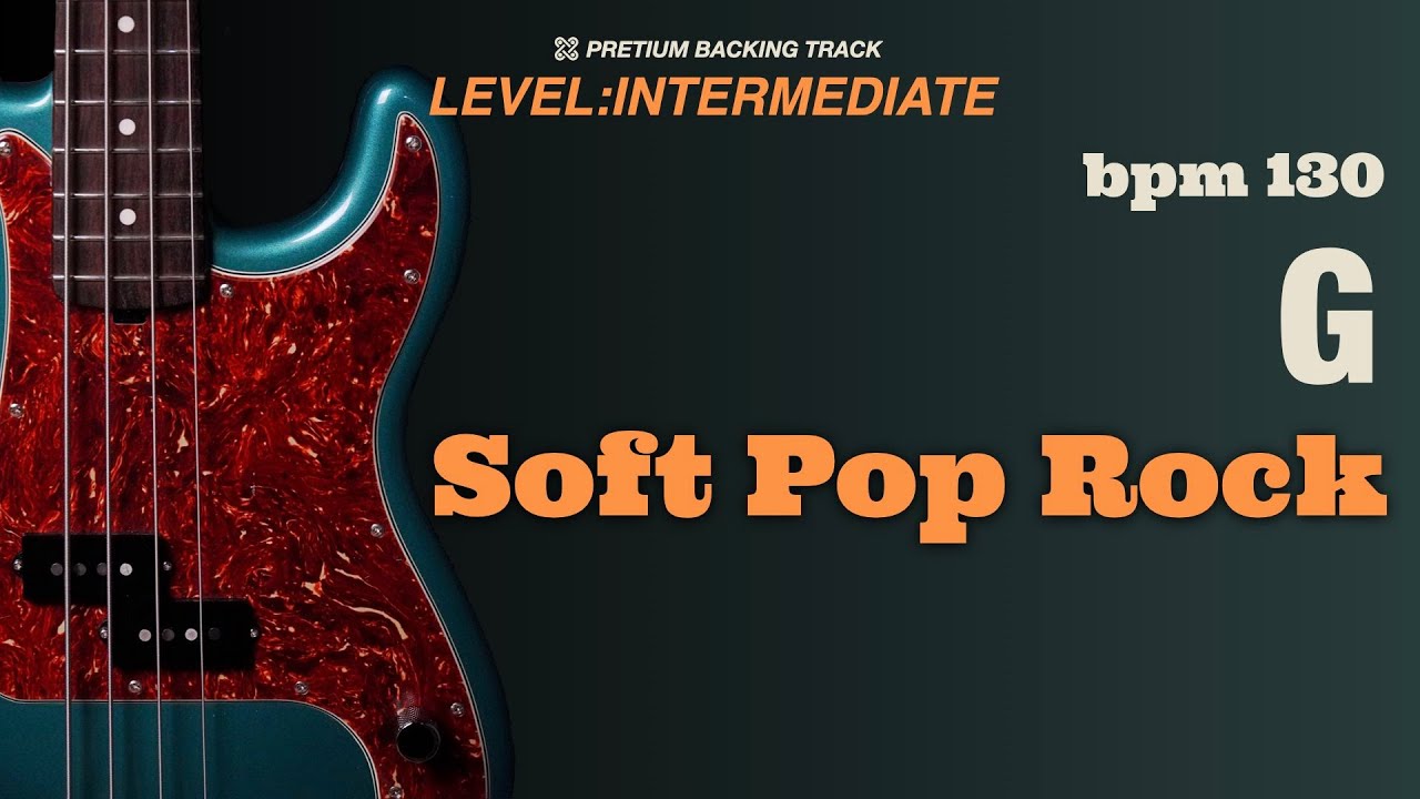 [Bass Removed] G Soft Pop Rock | Backing Track for Power Jam - YouTube