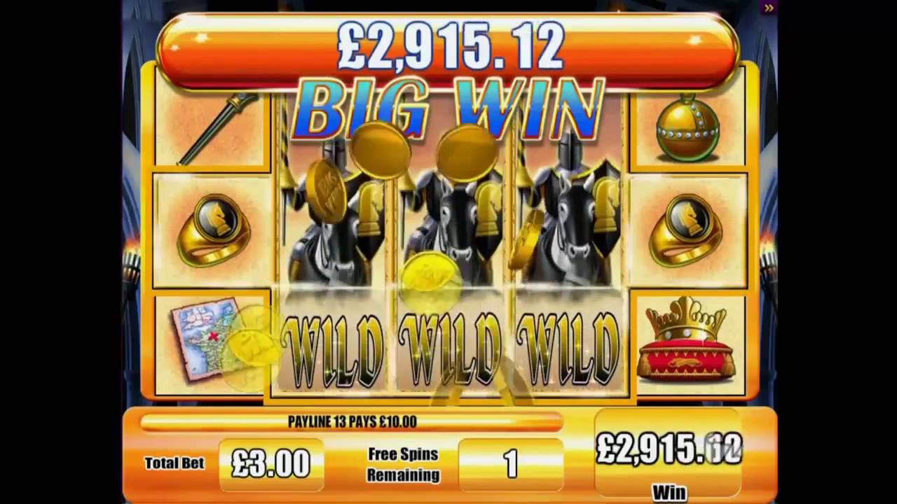WMS Black Knight Slot Review: Big Wins, Jackpots, Bonus Rounds - YouTube