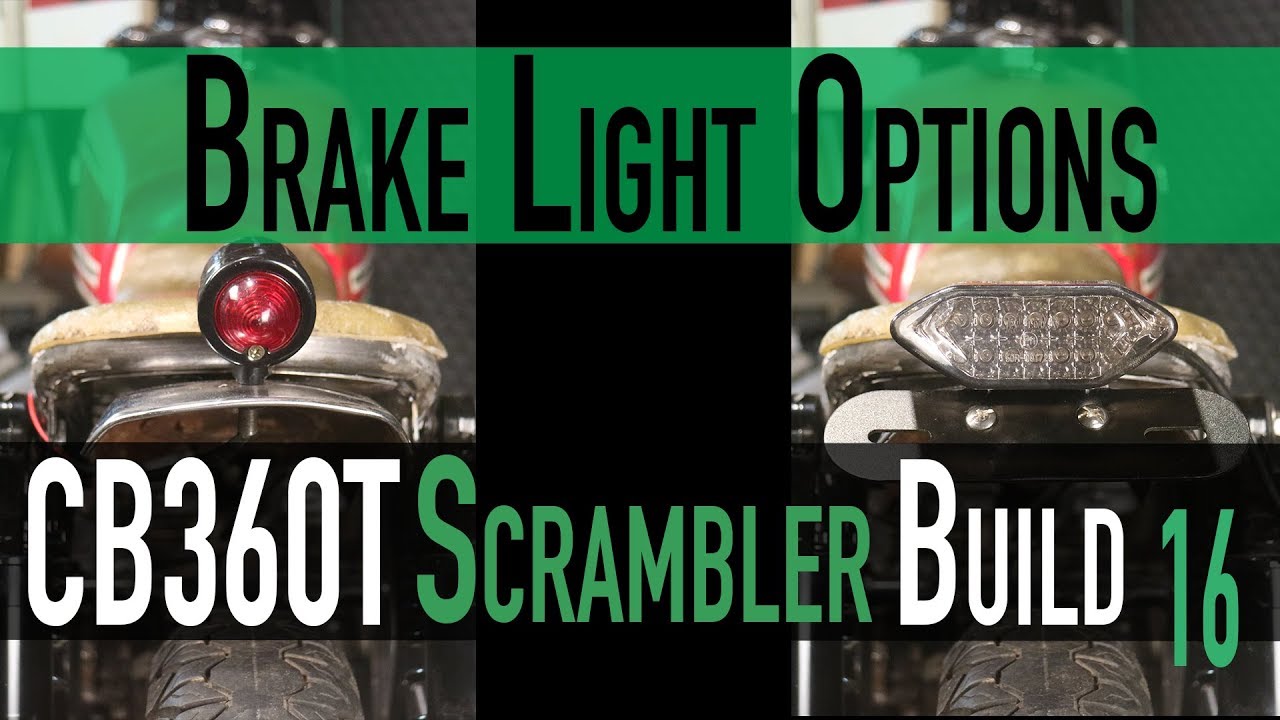 CAFE RACER BUILD , Brake/ Tail light options, Rear Fender Timelapse ...