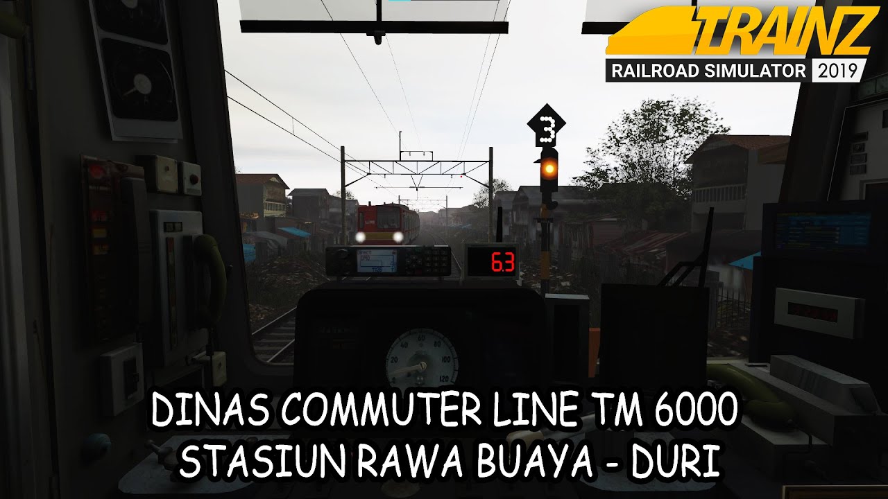 Cab Ride KRL Commuter Line TM 6000 Series Stasiun Rawa Buaya - Duri ...
