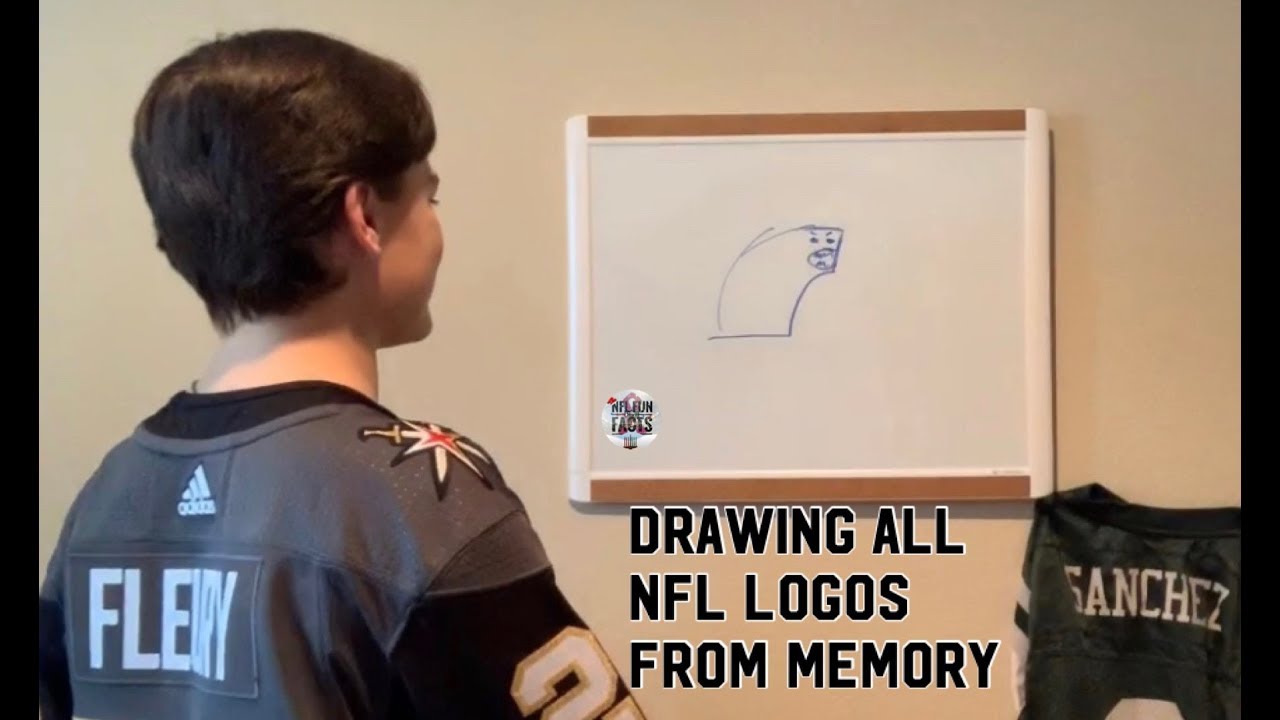 DRAWING EVERY NFL LOGO FROM MEMORY - YouTube